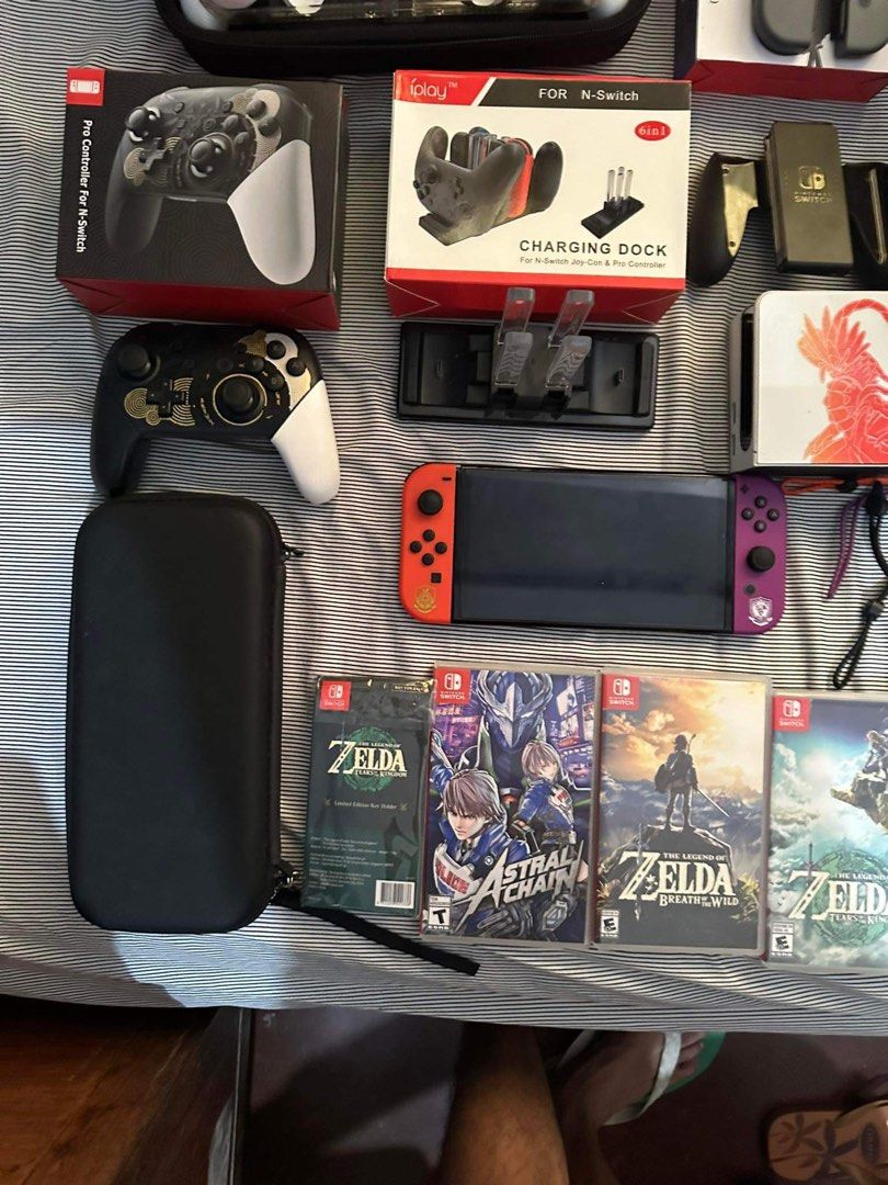 Nintendo Switch Oled Bundle, Video Gaming, Video Game Consoles ...