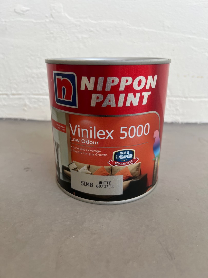 Nippon Paint Vinilex 5000 1L (White), Furniture & Home Living, Home ...