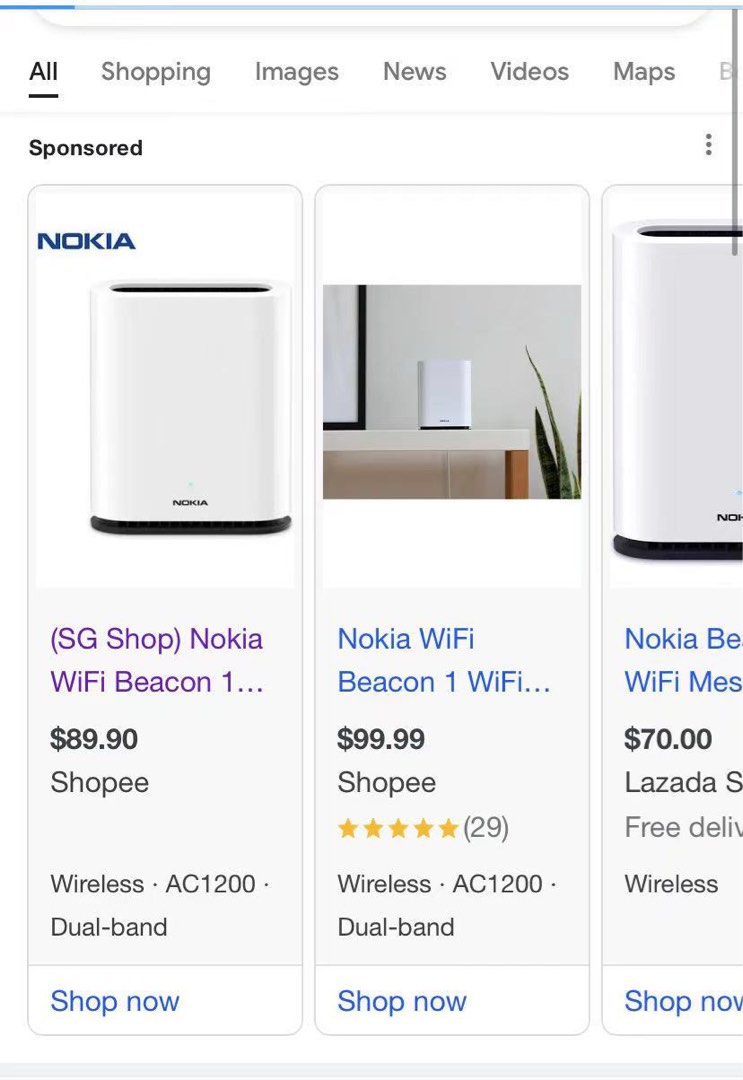 Nokia WiFi Beacon 1, TV & Home Appliances, TV & Entertainment ...