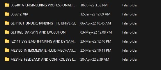 NUS Mechanical Engineering First Class Honours Package FULL on Carousell