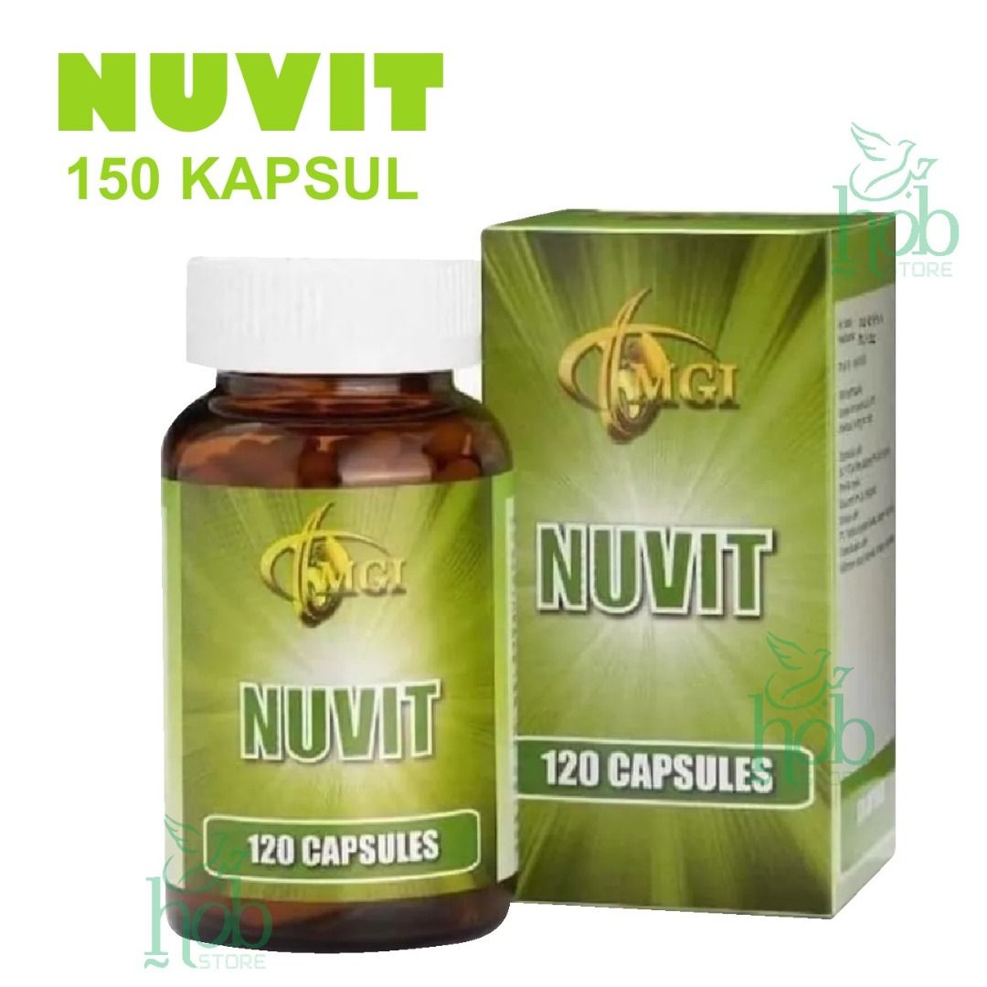 NUVIT Vitamin Suplemen Kesehatan Original Imun Booster 120 Kapsul ...