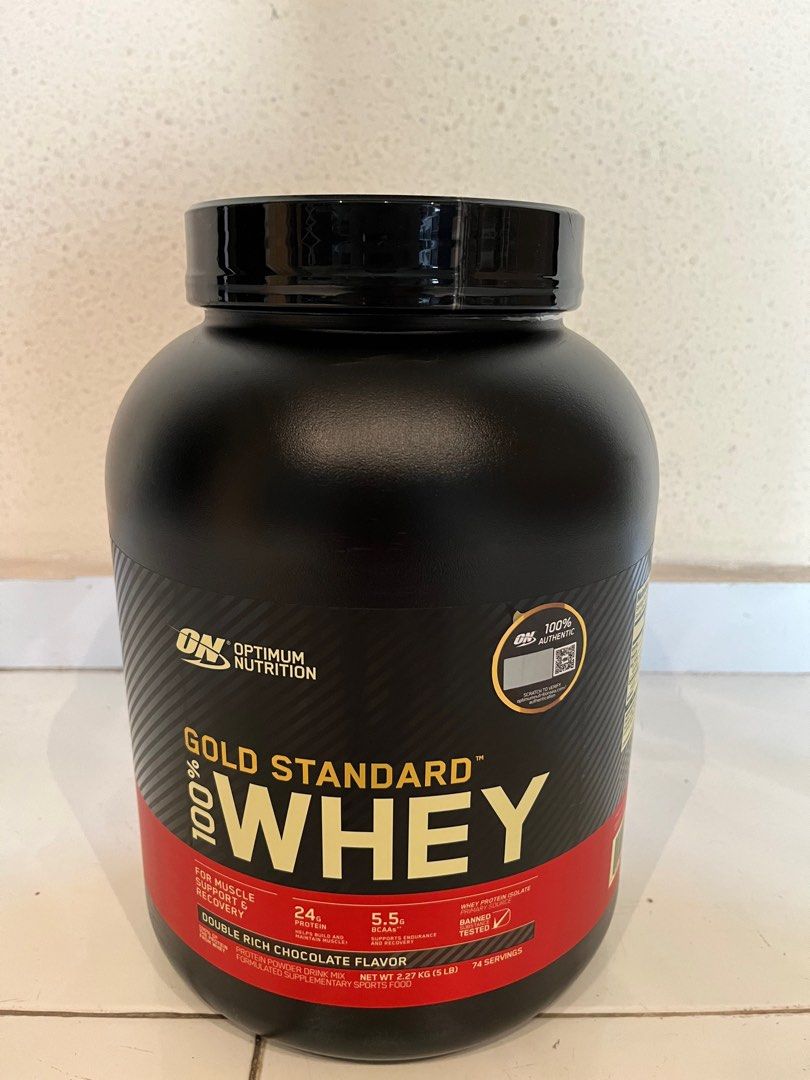 ON Optimum Nutrition 100% Whey Gold Standard 5lbs, Health & Nutrition ...