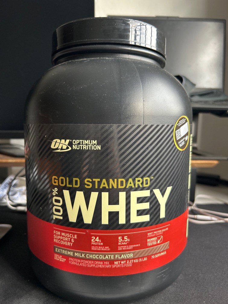Optimum Nutrition 100% Whey Gold Standard 5lbs (Extreme Milk Chocolate ...