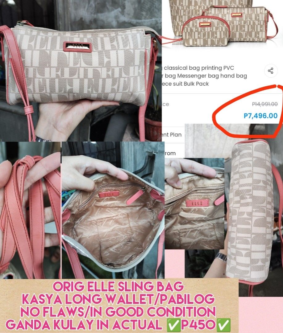 ORIG ELLE PABILOG NA PAHABA SLING BAG, Women's Fashion, Bags & Wallets ...