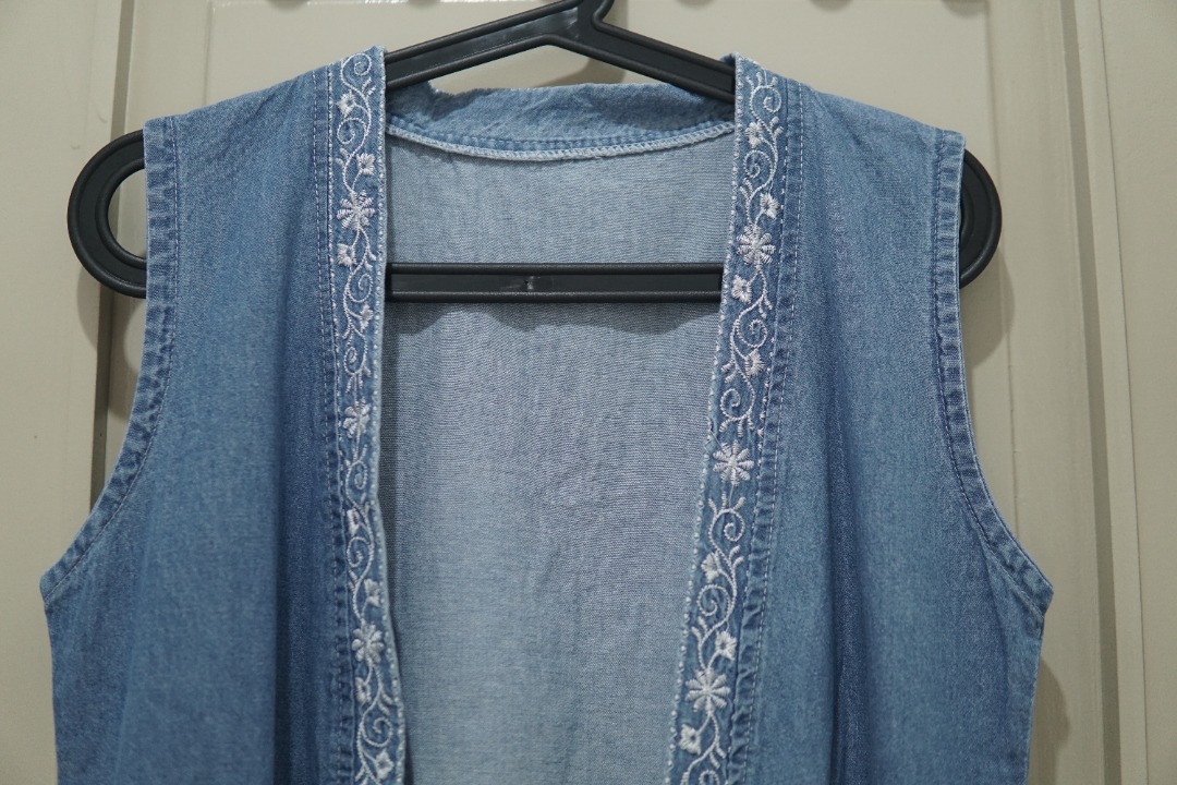 Outer Jeans/Denim Blouse, Fesyen Wanita, Pakaian Wanita, Baju Luaran di ...