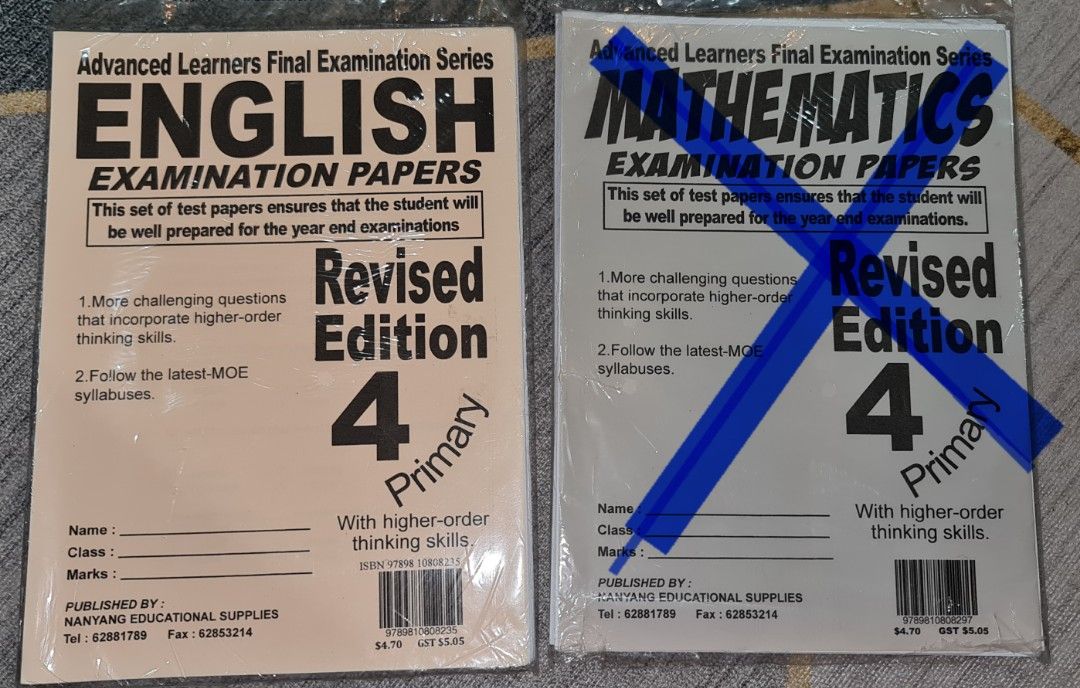 P4 (Primary 4) English exam, test, revision papers, Hobbies & Toys ...