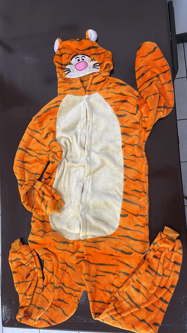 Pajama Tiger Design, Women's Fashion, Dresses & Sets, Jumpsuits on ...