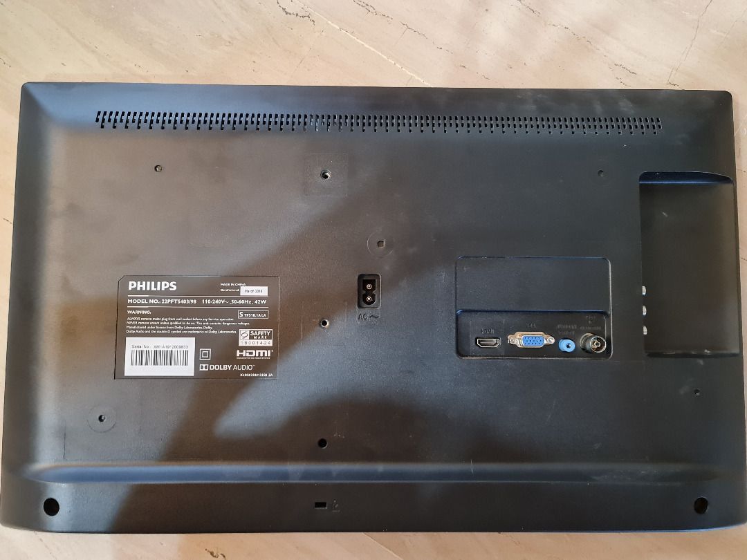 Philips TV 22 inches, TV & Home Appliances, TV & Entertainment, TV on ...