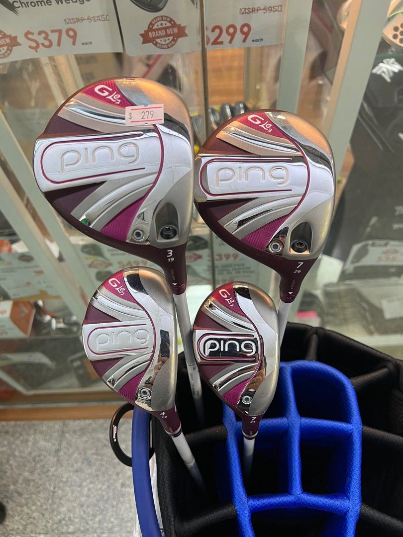 PING G Le2, Wood, Hybrid [With ULT 240J A//Ladies Flex Graphite Shaft Attached] + Headcover ...