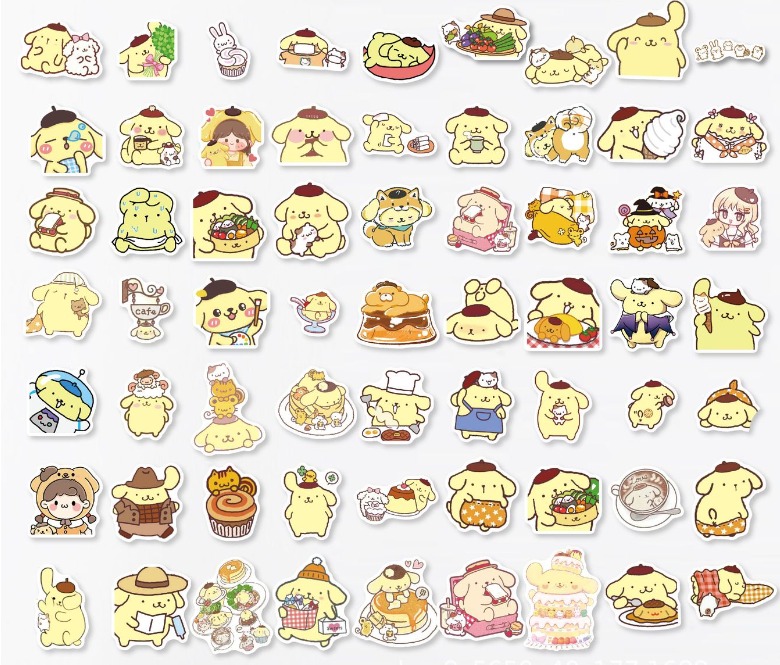 Pom Pom Purin Stickers, Hobbies & Toys, Stationery & Craft, Other ...