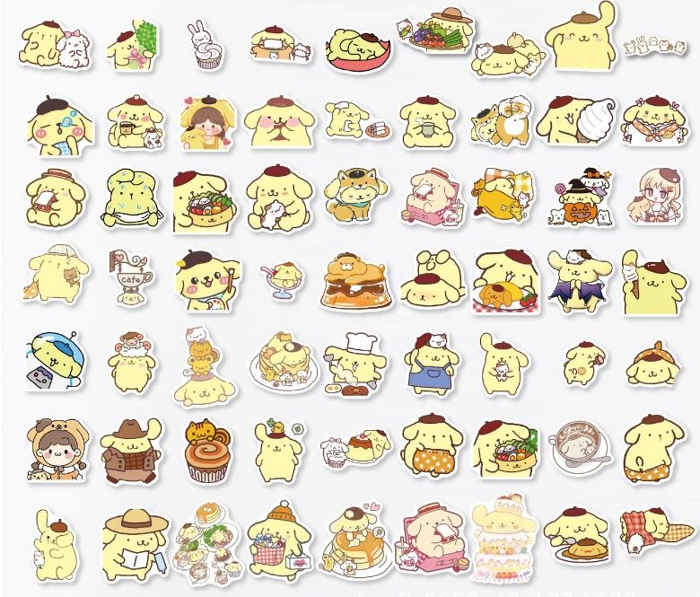 Pom Pom Purin Stickers, Hobbies & Toys, Stationery & Craft, Other ...