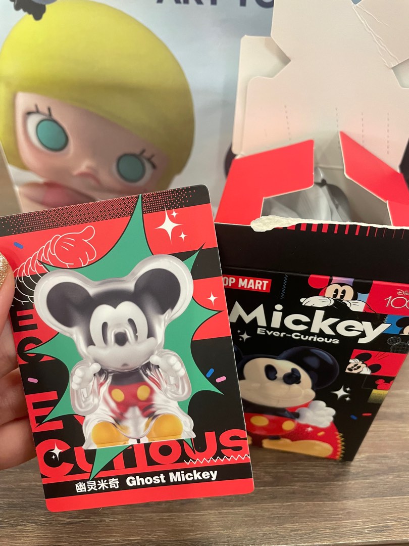 Popmart Mickey (Ever-Curious), Hobbies & Toys, Toys & Games on Carousell