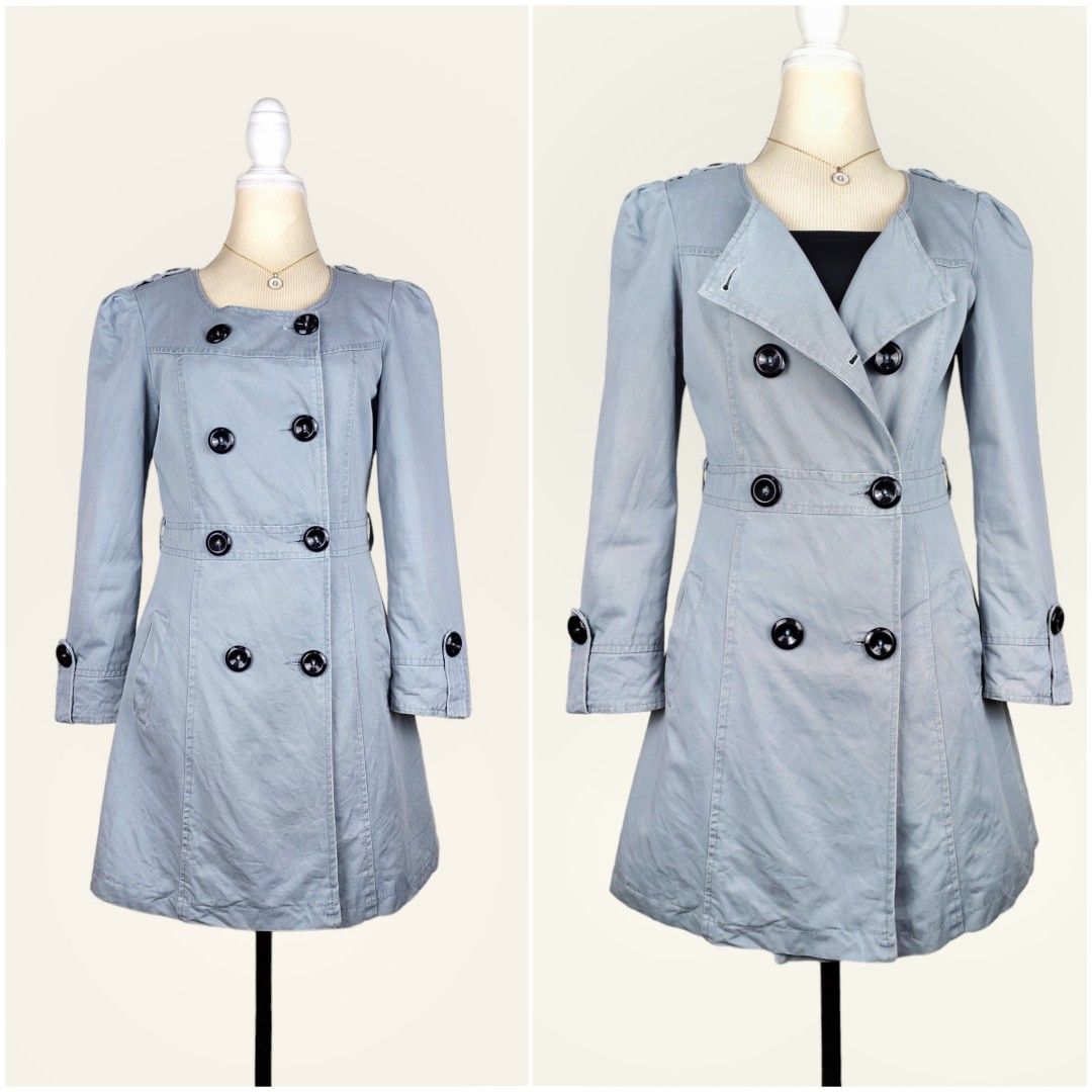 Powder blue coat, Women's Fashion, Coats, Jackets and Outerwear on ...