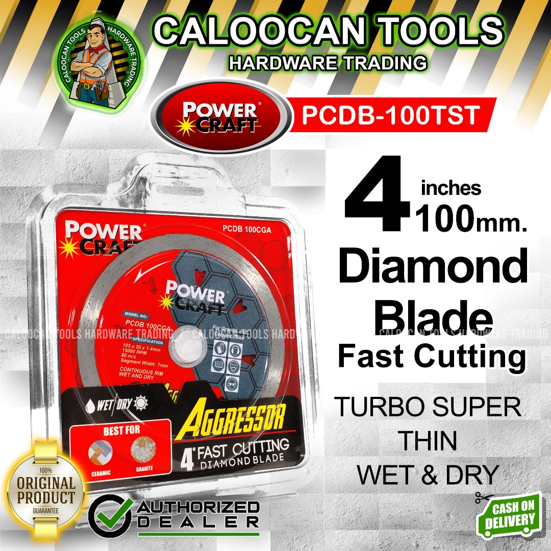 POWERCRAFT Aggressor 4"/100mm Diamond Cup Wheel (For Turbo Aggressor ...
