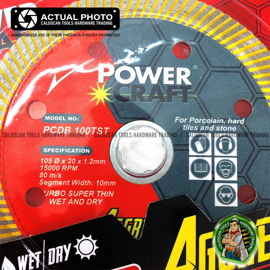 POWERCRAFT Aggressor 4"/100mm Diamond Cup Wheel (For Turbo Aggressor) - PCDB-100TST, Commercial ...