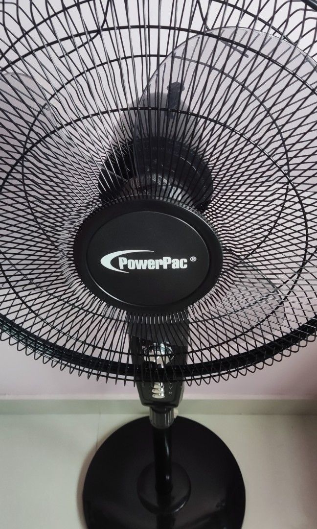 (Free Home Delivery) PowerPac 16 inches stand fan PPFS-30, Furniture ...
