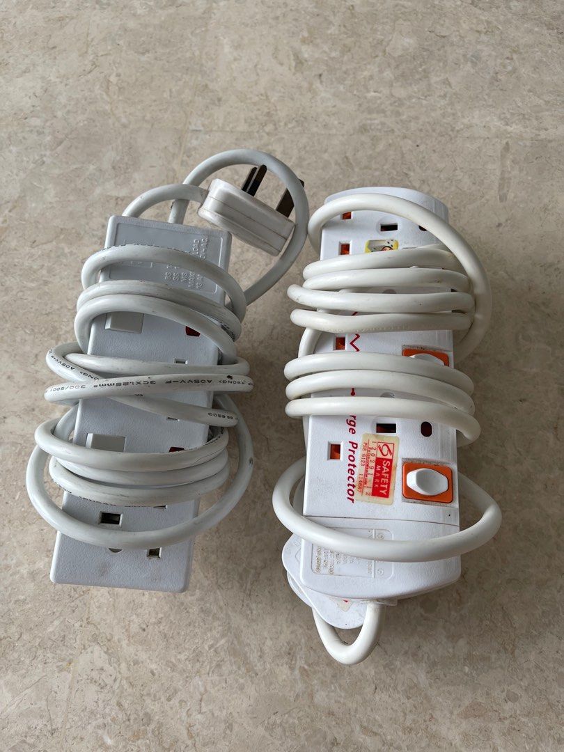 PowerPac 3-4 way safety extension Socket with individual switch - self ...