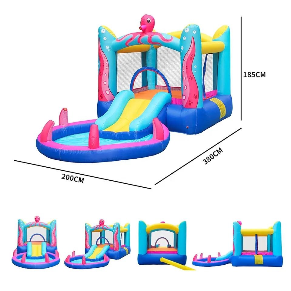 PRE - ORDER INFLATABLE OCTOPUS WITH SLIDE, Hobbies & Toys, Toys & Games ...