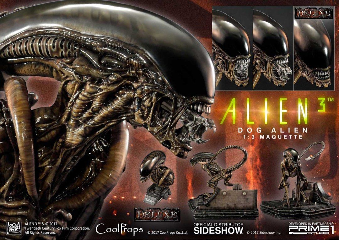 Prime 1 Studio Alien 3, 1/3 Scale Dog Alien Maquette DX Version ...