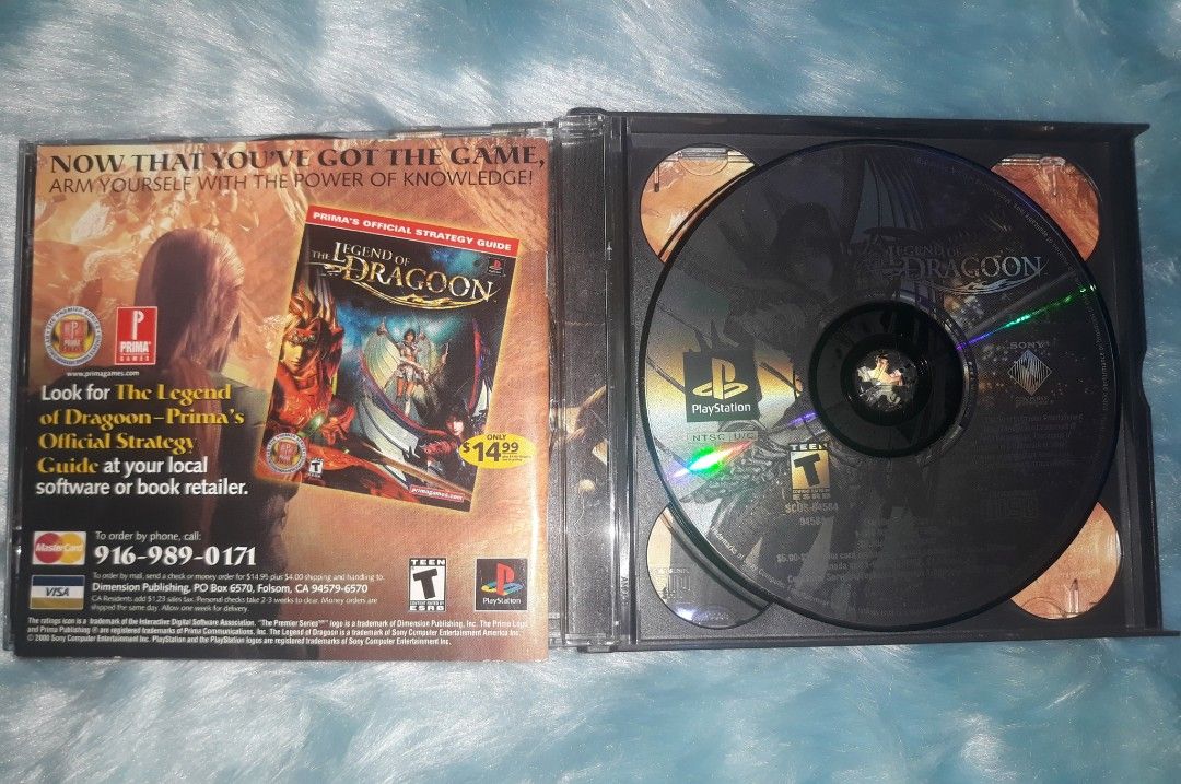 PS1 The Legend Of Dragoon (CIB) 4 Discs NTSC-U/C Greatest Hits Original ...