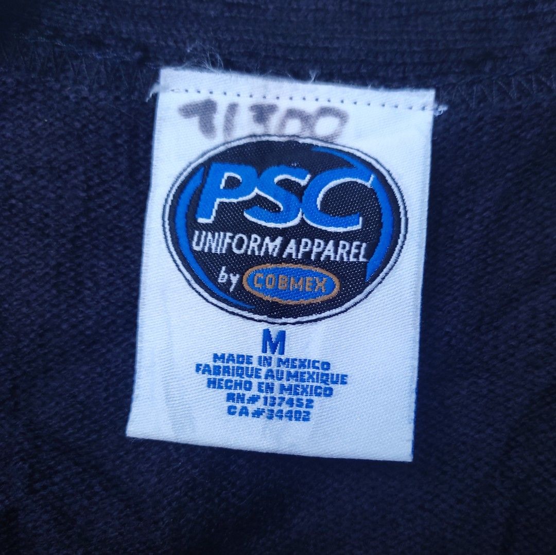 PSC UNIFORM APPAREL by COBMEX Zip V-NeckCommando Sweater, Fesyen Pria ...