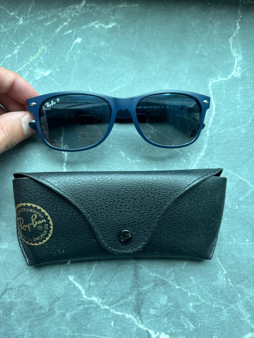 Ray Ban new wayfarer (blue), Men's Fashion, Watches & Accessories ...
