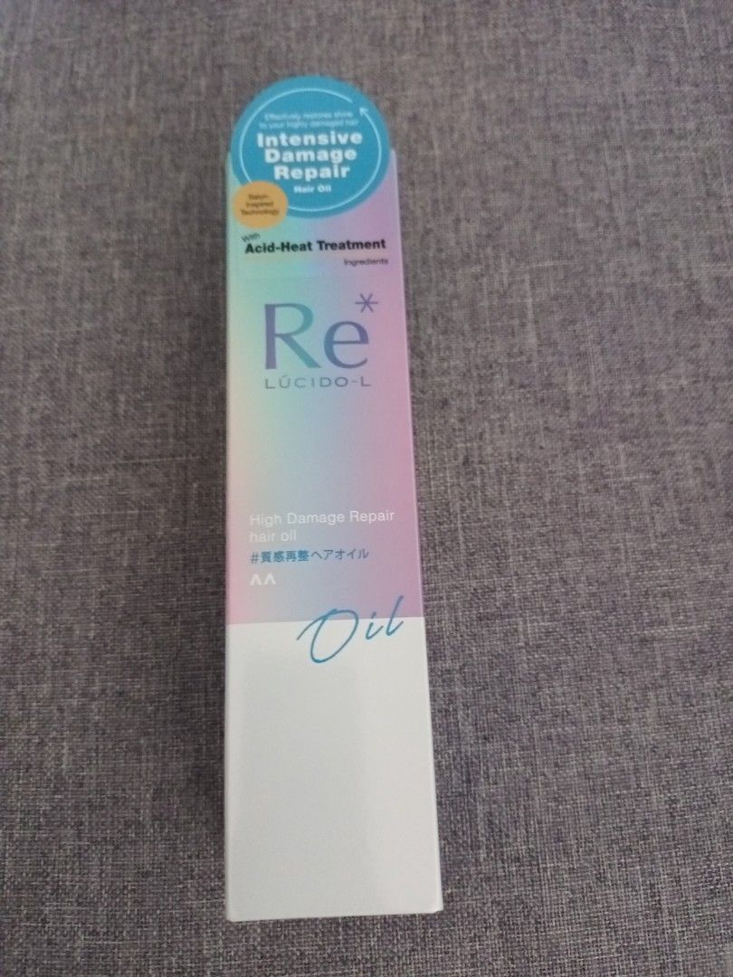 Re lucido L high damage repair hair oil, Beauty & Personal Care, Hair ...