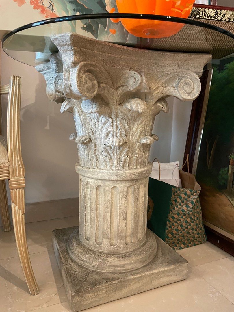 Romanesque style side table, Furniture & Home Living, Furniture, Tables ...