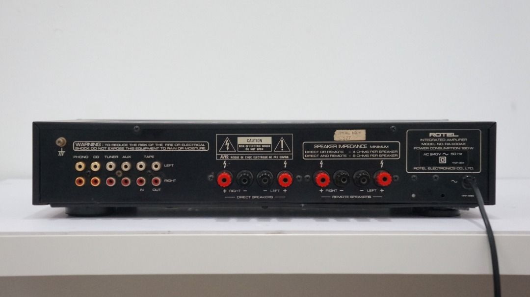 Rotel RA-930AX Classic Stereo Integrated Amplifier, Audio, Soundbars ...