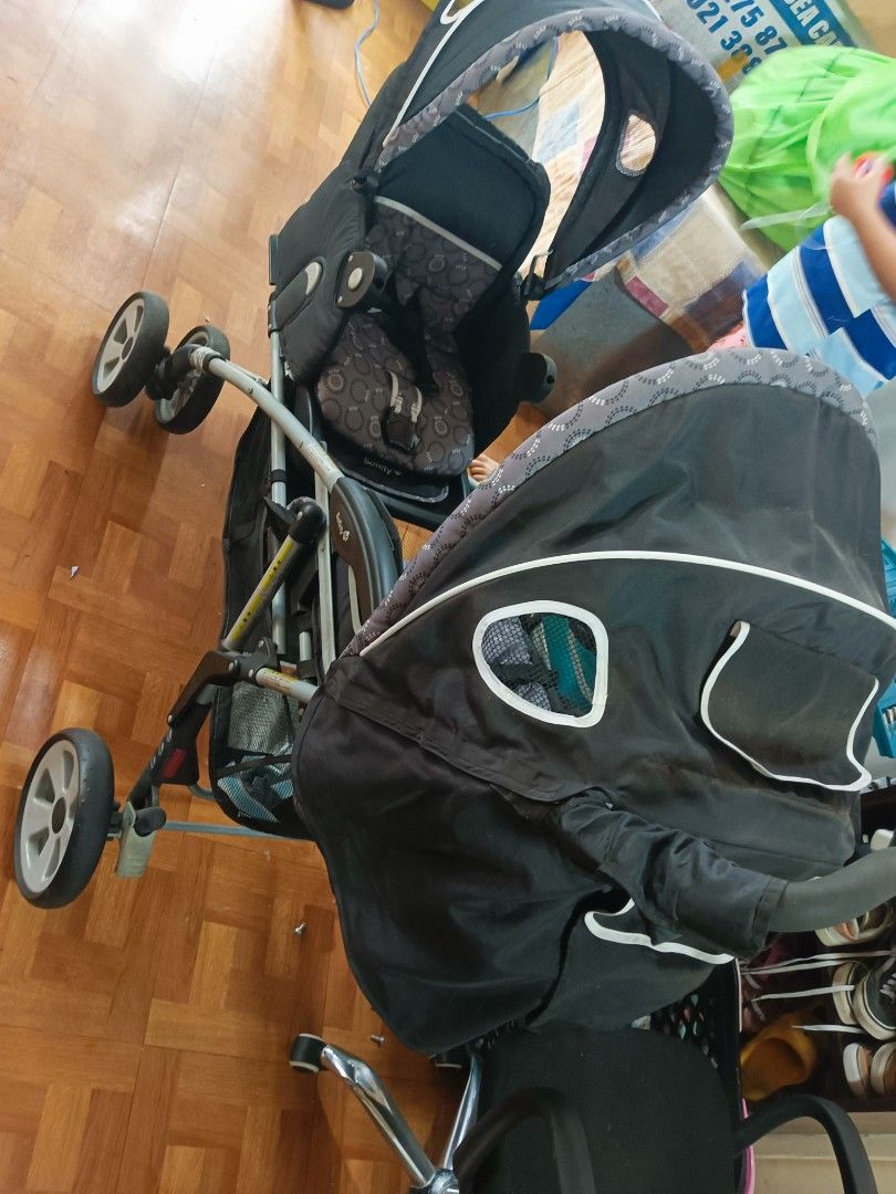 Safety first two ways tandem stroller in orion pewter, Babies & Kids ...