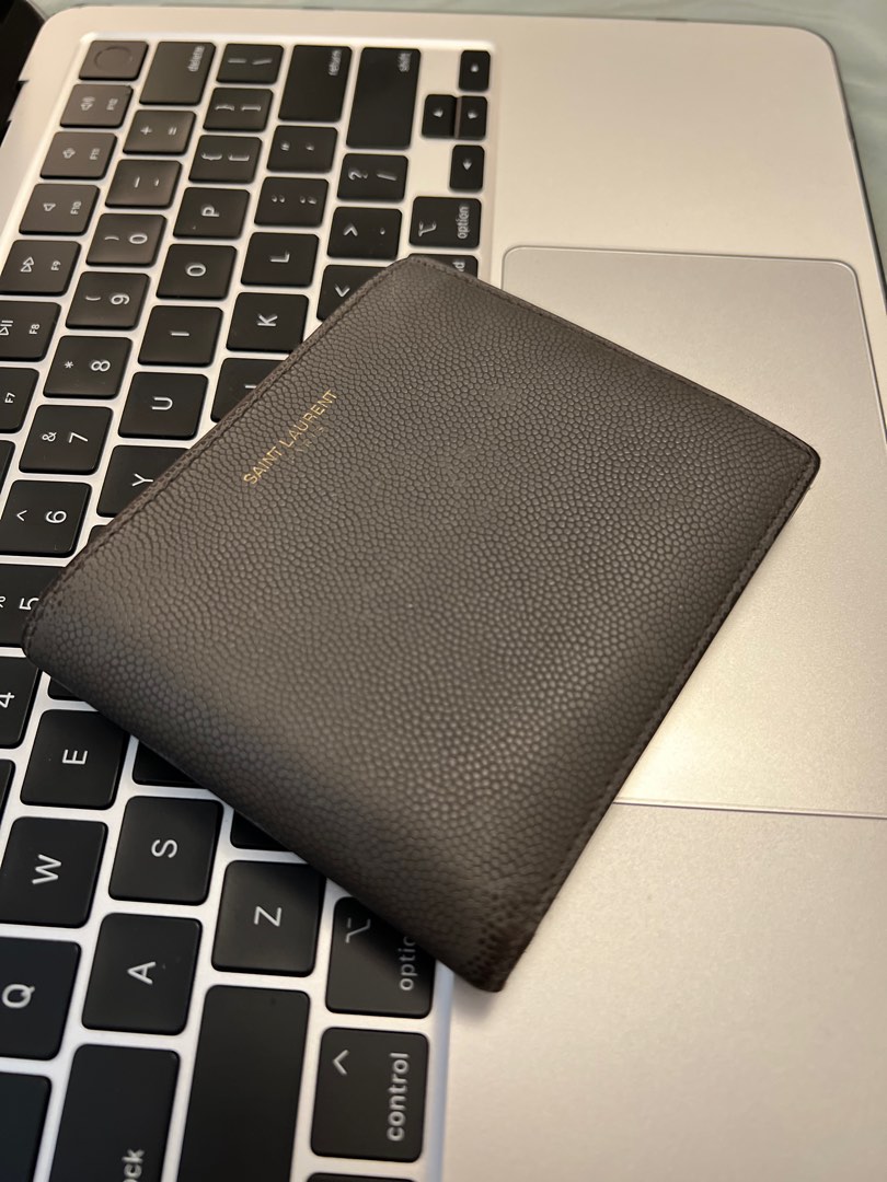 Saint Laurent YSL - Gray Bi-Fold Wallet, Men's Fashion, Watches ...