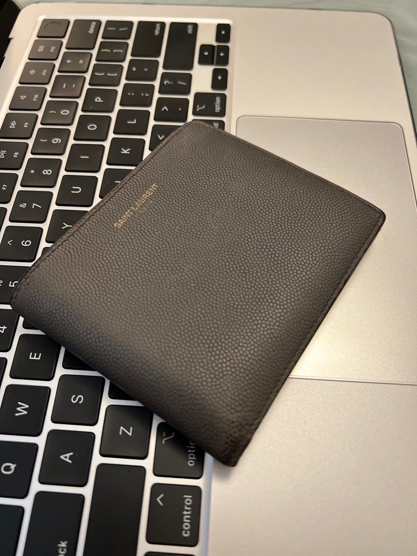 Saint Laurent YSL - Gray Bi-Fold Wallet, Men's Fashion, Watches ...