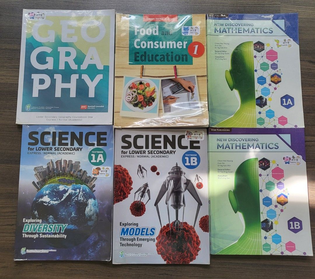 Secondary 1 and 2 textbooks for express student, Hobbies & Toys, Books ...