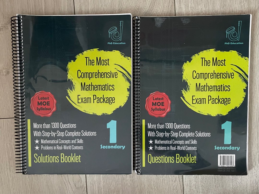 Secondary 1 Math Assessment book [The most comprehensive Mathematics Exam Package], Hobbies ...