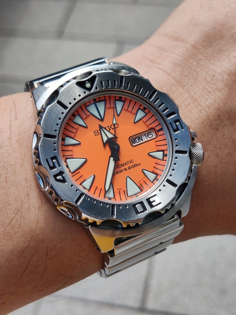 Seiko 2nd Gen Monster SRP309, Men's Fashion, Watches & Accessories ...