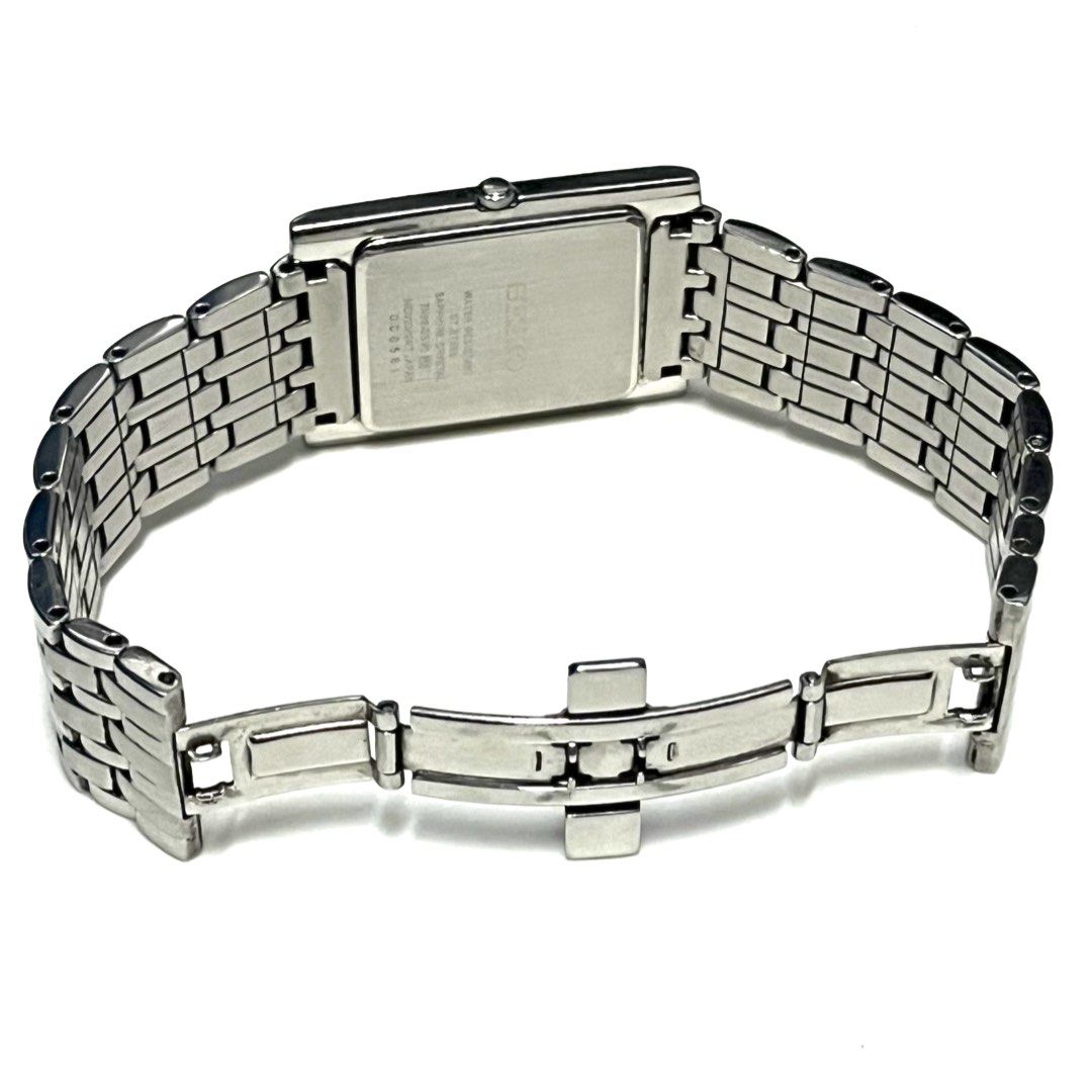 Seiko tank lookalike dress watch JUMBO size ART Deco Roman Indices ...