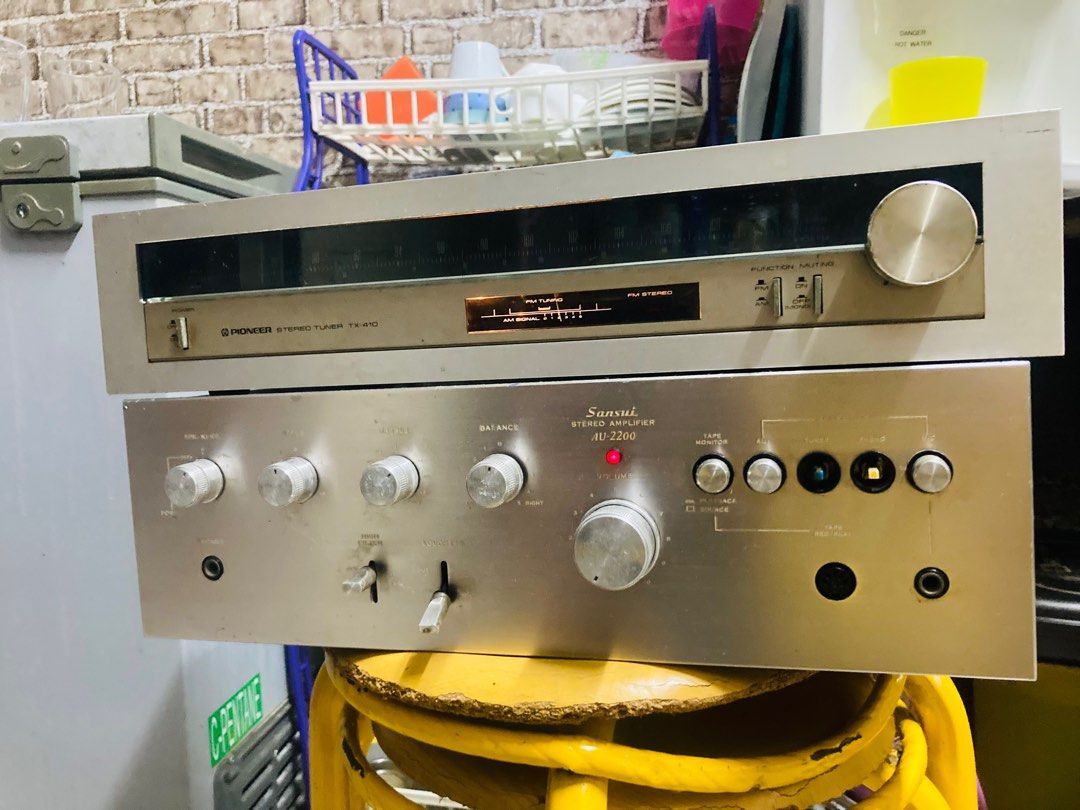Set sansui stereo amplifier AU 2200 & pioneer tuner tx 410, Audio ...