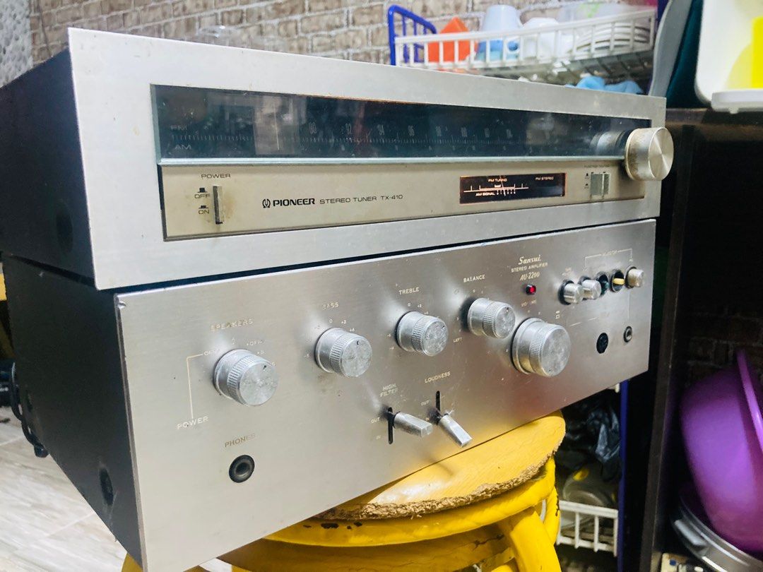 Set sansui stereo amplifier AU 2200 & pioneer tuner tx 410, Audio, Soundbars, Speakers ...