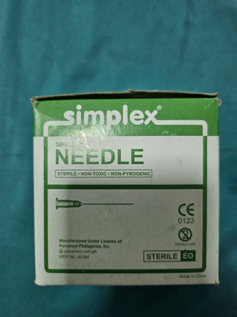 Single use sterile needle gauge 18 simplex, Health & Nutrition, Medical ...