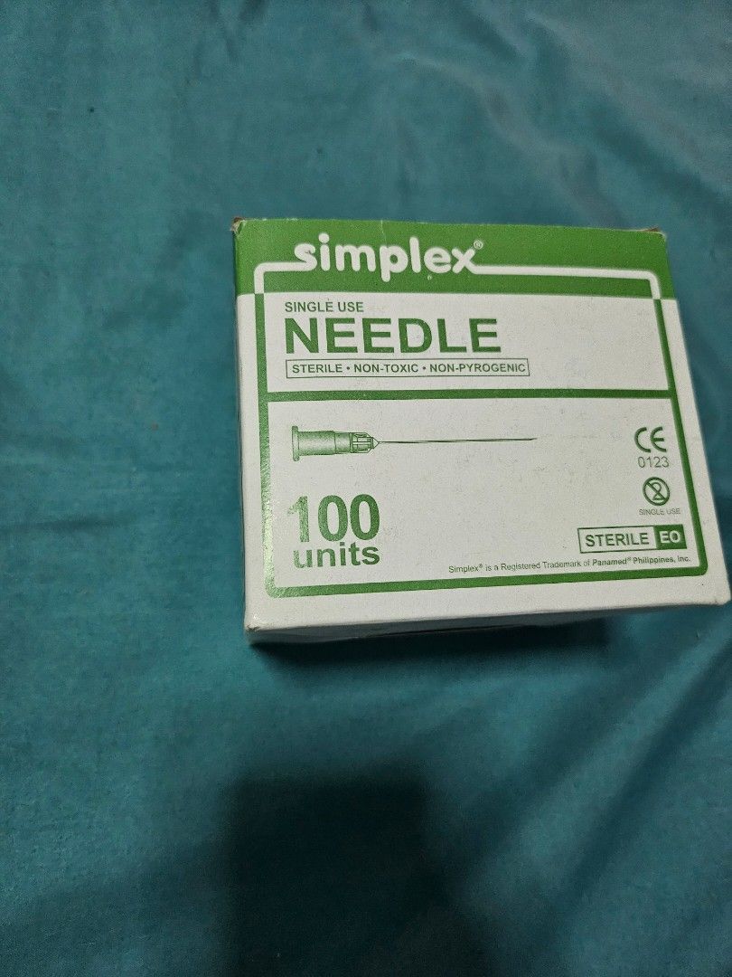 Single use sterile needle gauge 18 simplex, Health & Nutrition, Medical ...
