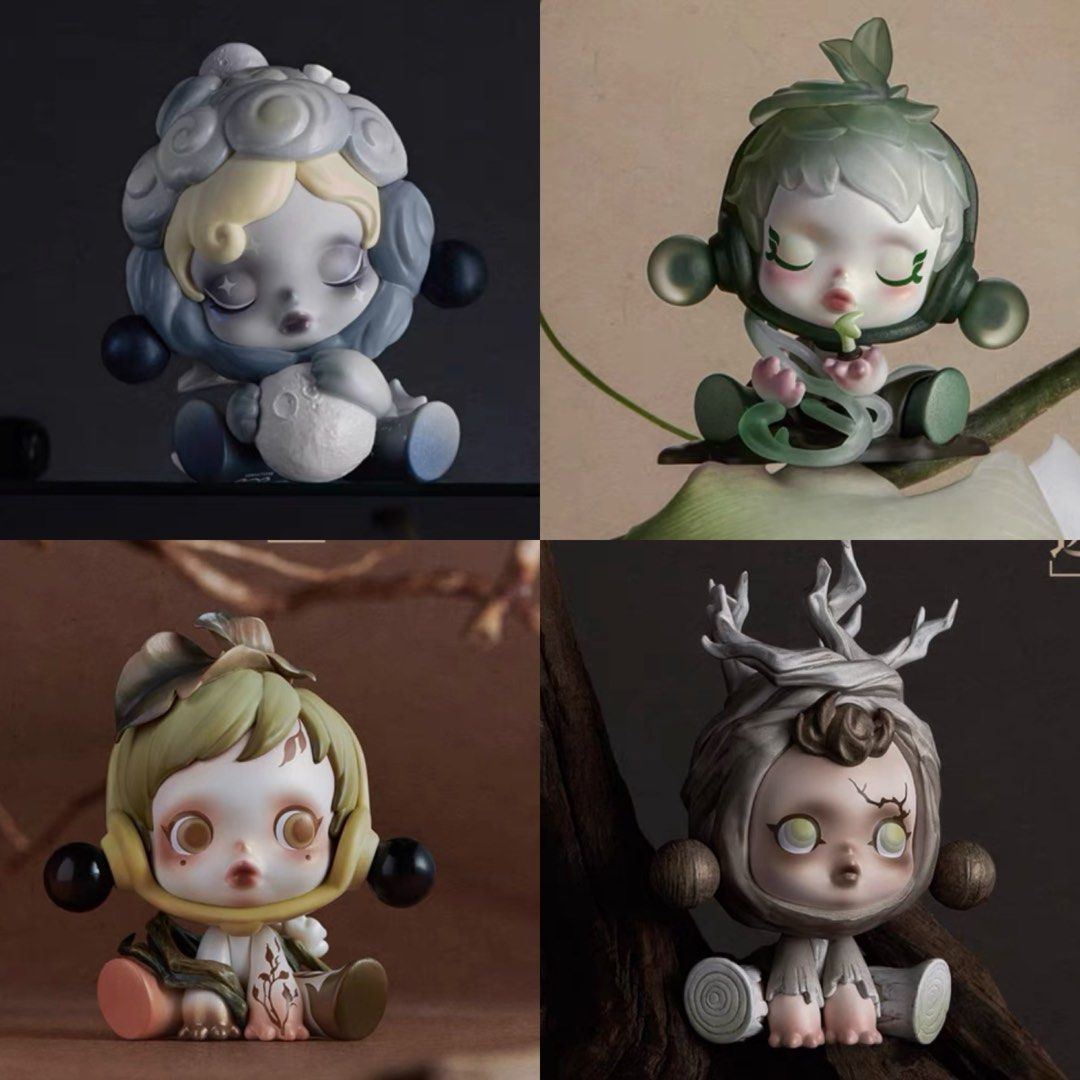 SKULLPANDA The ink plum blossom series POPMART / full set / single ...