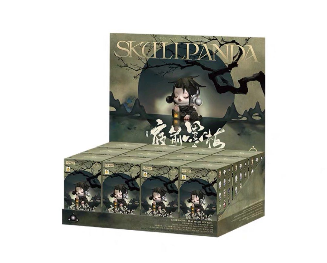 SKULLPANDA The ink plum blossom series POPMART / full set / single ...
