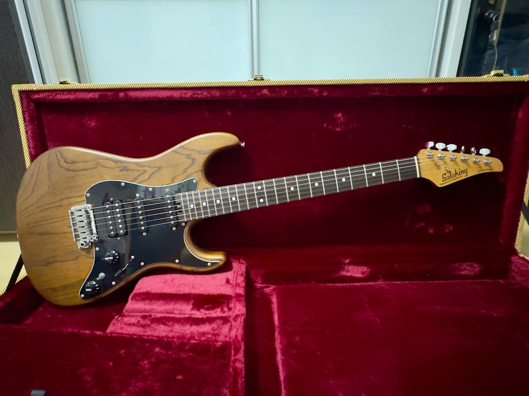 Soloking MS-1 Classic Ash in Torched Black with Roasted Maple Neck ...