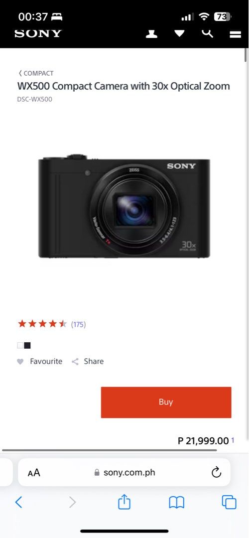 Sony WX-500 DSC camera, Photography, Cameras on Carousell