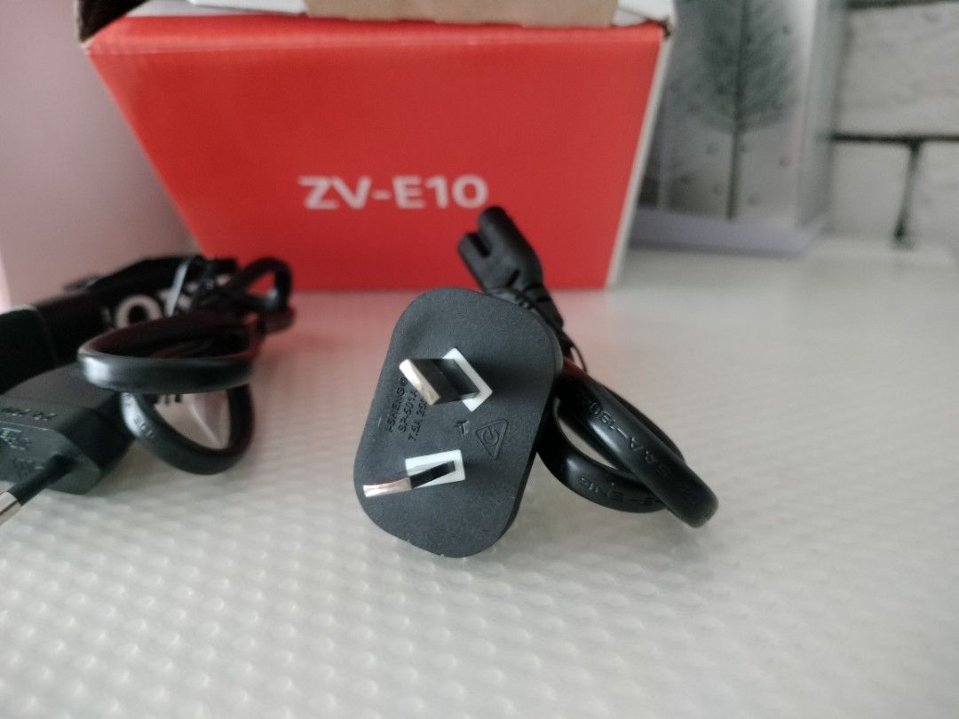 Sony ZV E10 Power cord, Photography, Cameras on Carousell