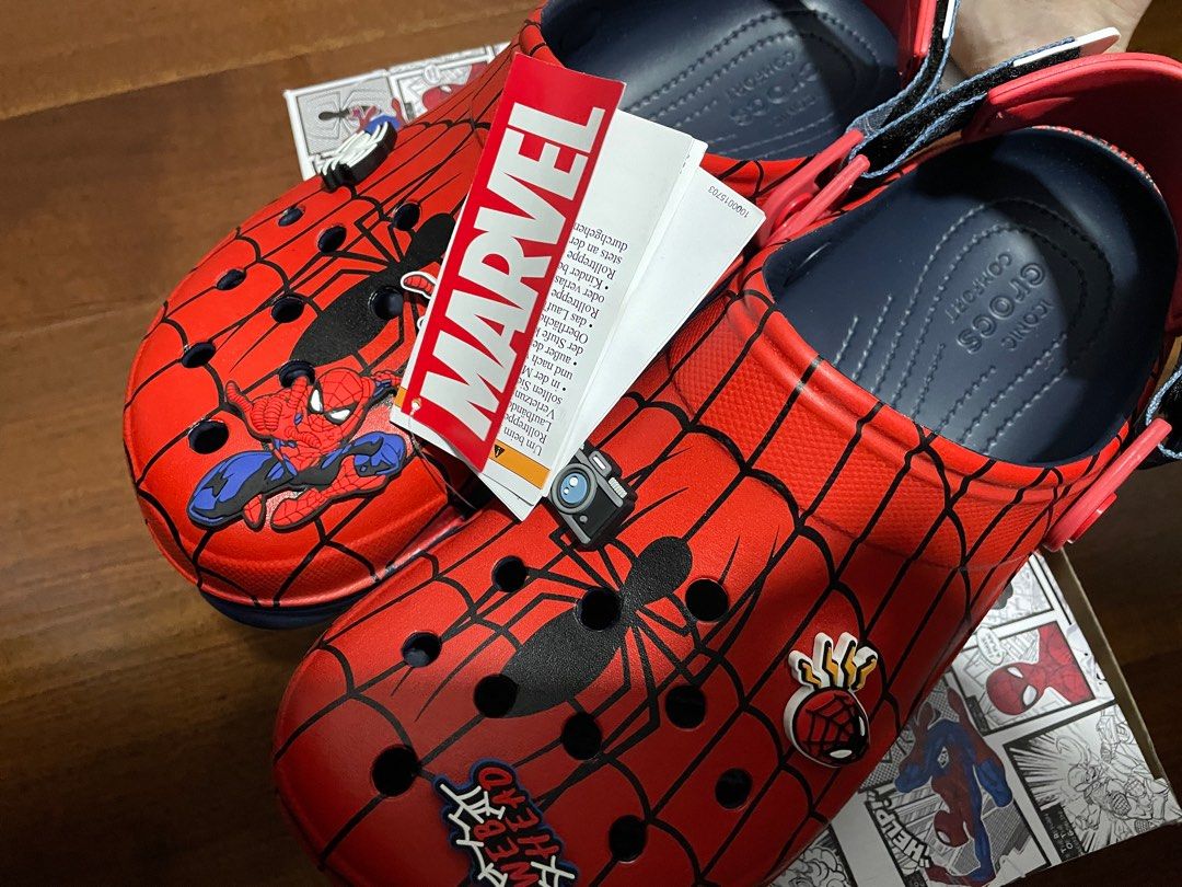 Spider-Man Crocs (exclusive), Men's Fashion, Footwear, Flipflops and ...