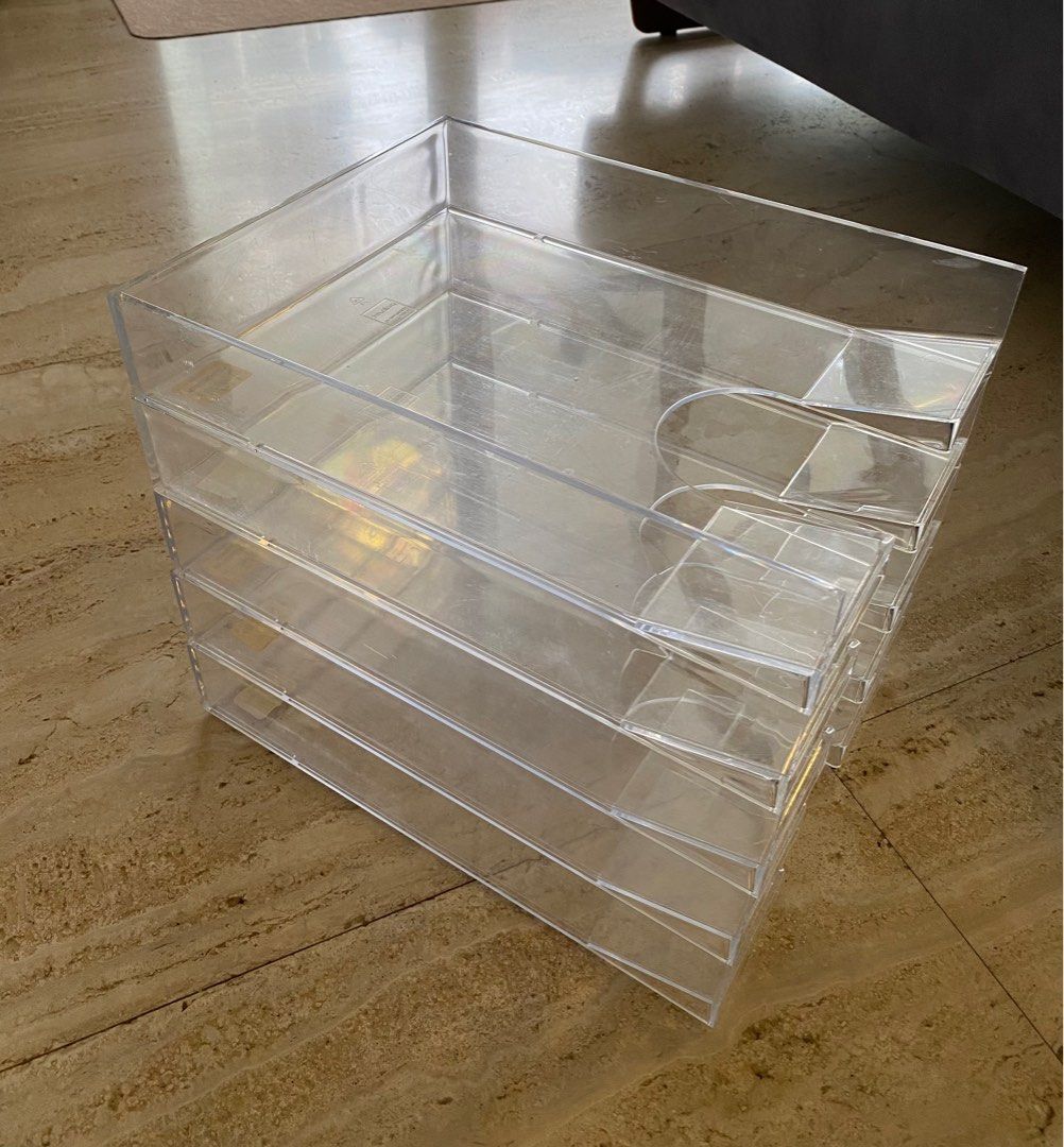 Stackable and elegant document trays, Furniture & Home Living, Home ...