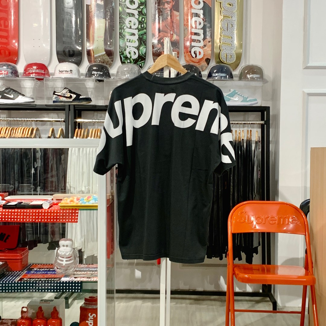 Supreme FW23 Logo Split Tee, Men's Fashion, Tops & Sets, Tshirts & Polo ...