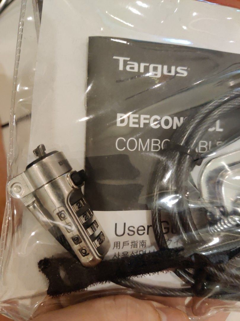 Targus Defcon NCL Combo Cable Lock, Computers & Tech, Parts & Accessories, Other Accessories on ...