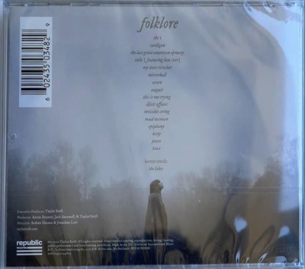 Taylor Swift: Folklore Deluxe Extra Bonus Tracks, Hobbies & Toys, Music ...